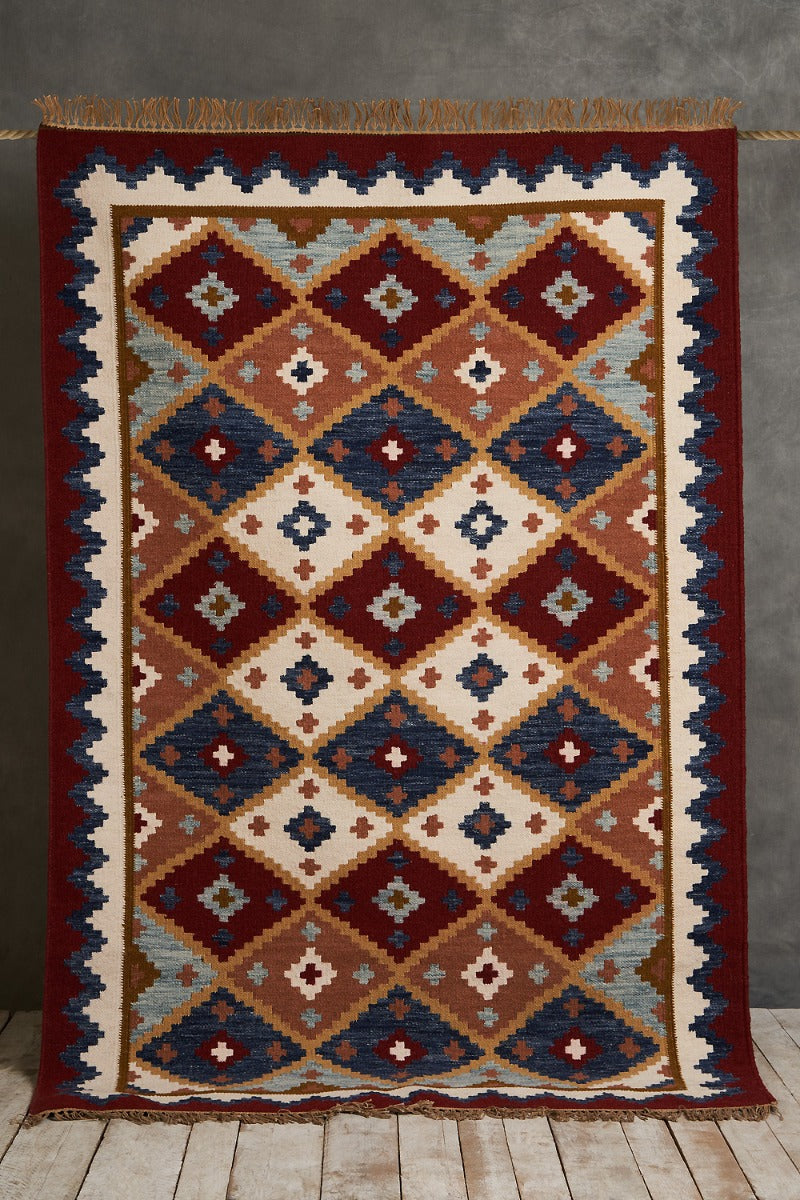 Sajda Kilim Rug (6ft x 4ft), carpets and rugs, carpets for living room ...